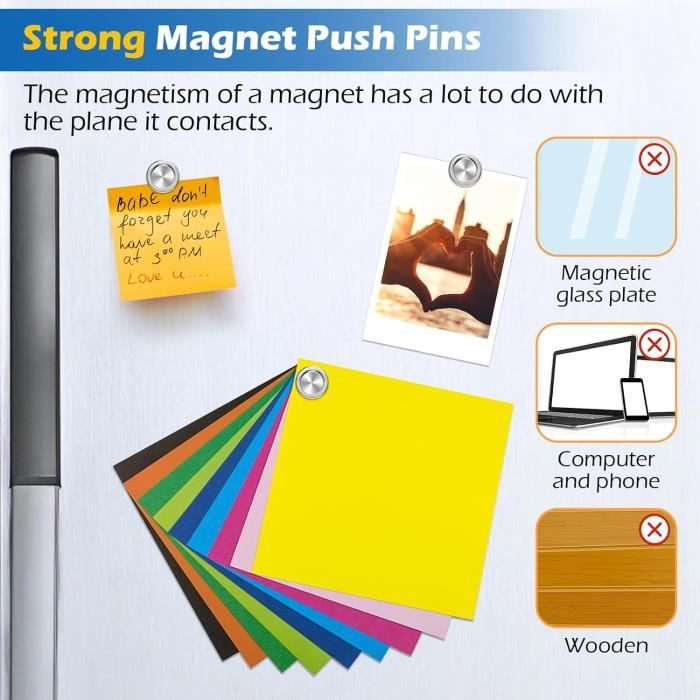 16×20mm Aimant Néodyme, 8 Pièces Aimants Puissants, Magnets Aimants ...