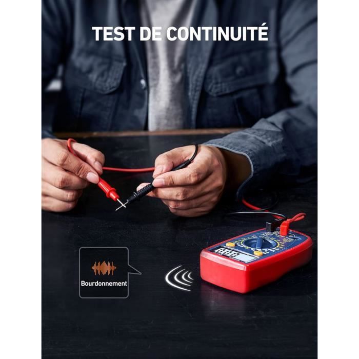 Multimètre Numérique Portable , Testeur Électrique Multifonctions 2000 ...