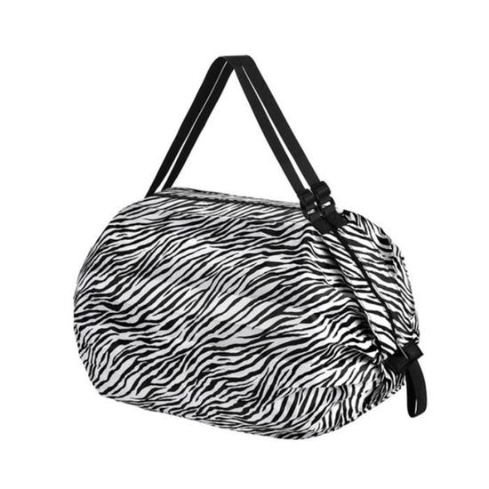 Zébra - Sacs de courses portables de grande capacité, sac de rangement ...