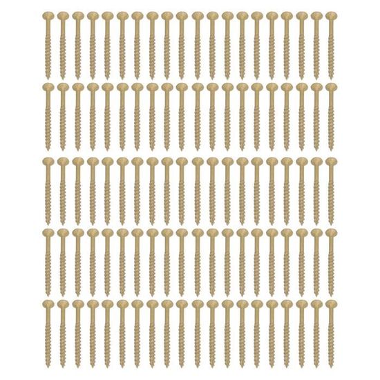 EJ.life vis en étoile T25 100 pièces vis fraisée tête ronde T25 étoiles ...