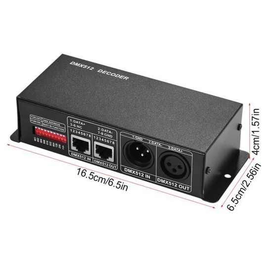 Variateur de Décodeur LED, Décodeur Dmx, Adapté à L'éclairage de Scène ...