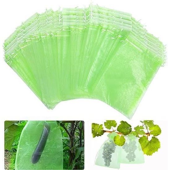 50 Pièces Sac De Protection Fruits, Sachet Protection Raisin, Sachets ...