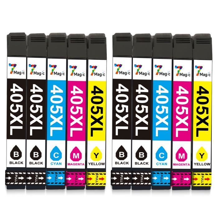 7MAGIC 405 XL 10 Cartouches d'encre Compatibles avec Epson 405XL pour ...