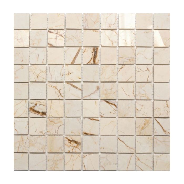 Mosaïque Marbre Pierre naturelle or cream structure polie MOS42-32-2807 ...