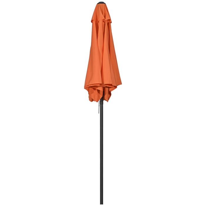 Parasol Outsunny Ø196 cm, parasol pivotant avec fonction d'inclinaison ...