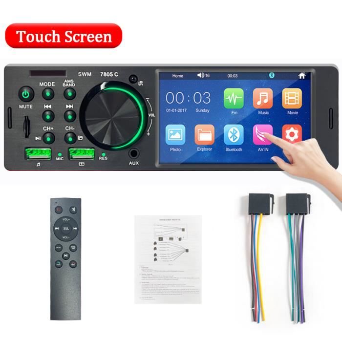 7805C - Autoradio récepteur FM stéréo avec écran tactile 4.1 ...