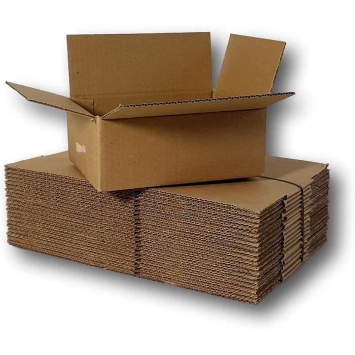 Carton pliable - Dimensions intérieures : 300 x 203 x 101 mm - 1 ...