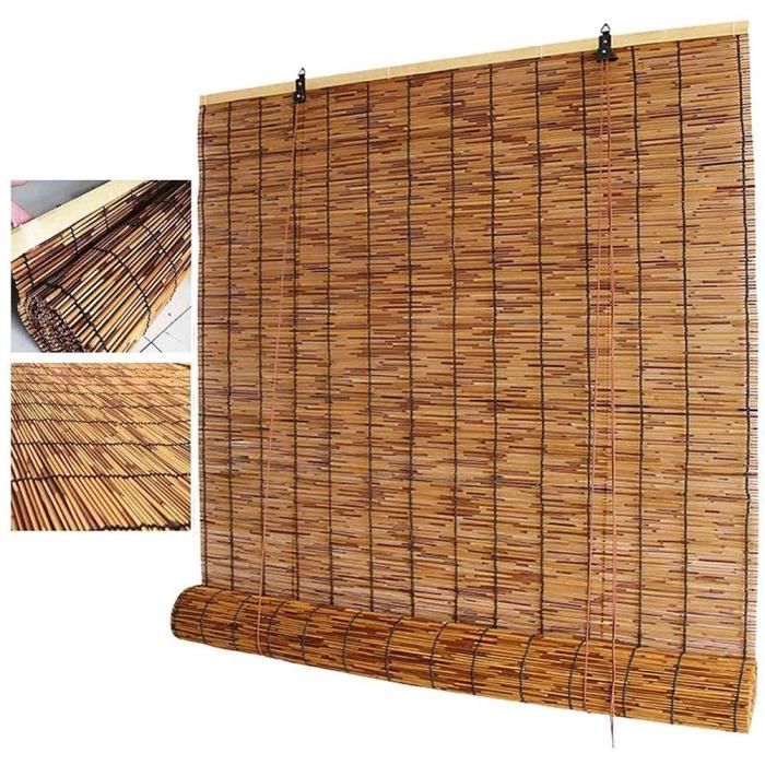 Stores à Rouleau de fenêtre Rideau en Roseau Naturel Rideau en Bambou ...