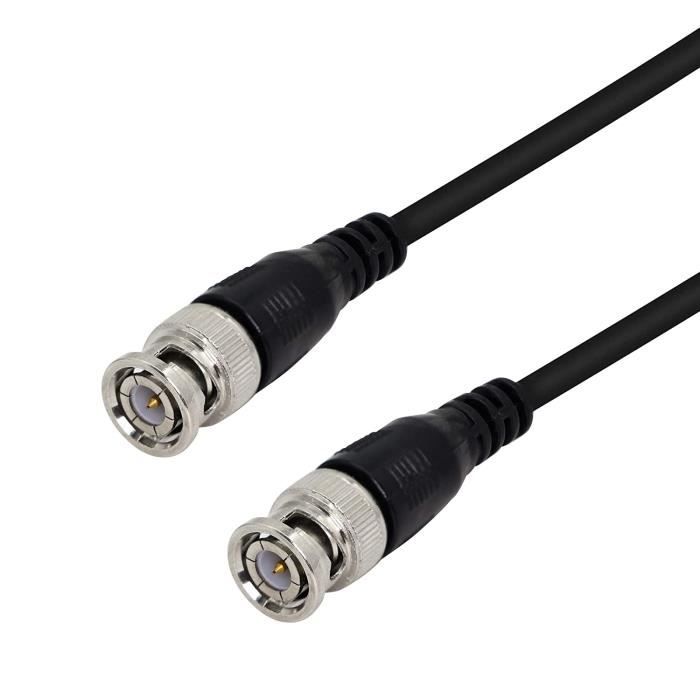 CABLE COAXIAL Cable coaxial BNC, cable d'extension BNC male vers BNC ...