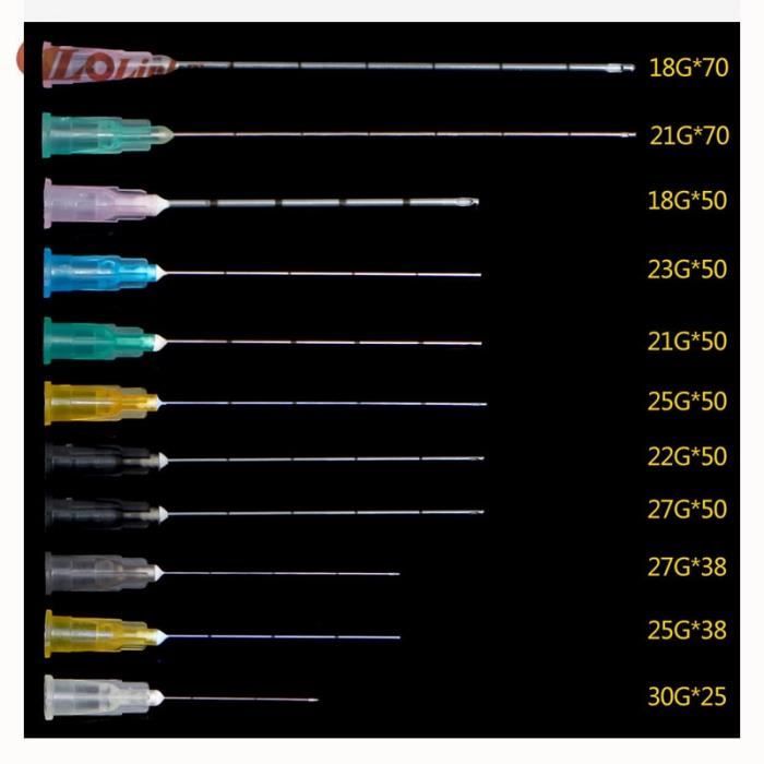 25g x 38 mm - Embouts Fins D'aiguille Micro, Extrémités Lisses, Embout ...