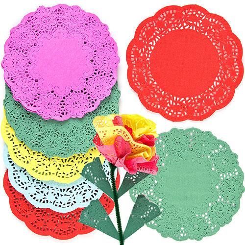 Lot de 120 Napperons en Papier de Couleurs Vives - Idéal pour tout type ...