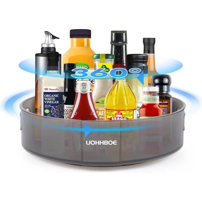 Plateau Tournant 360° Rotative Porte-Épices Condiment Rangement De ...