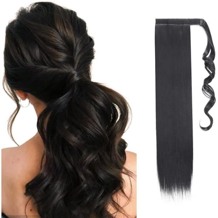 Longue Wrap Around Ponytail Postiche Extension A Clip Cheveux Naturel ...
