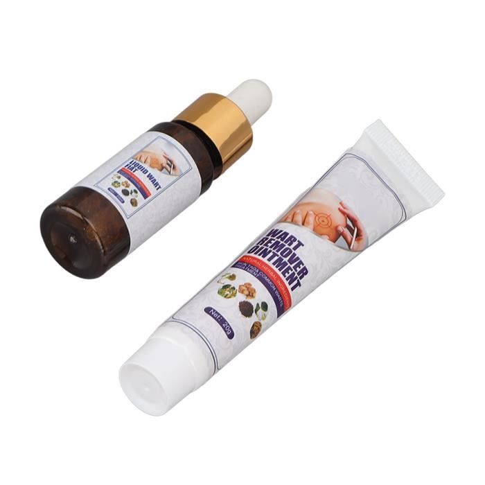 HURRISE crème anti-verrues plantaires Verrue Remover Set Molluscum ...