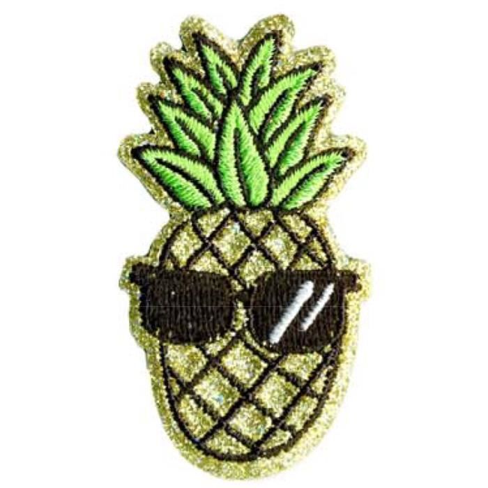 Ecusson thermocollant paillettes ananas 6x3cm - Cdiscount Beaux-Arts et ...