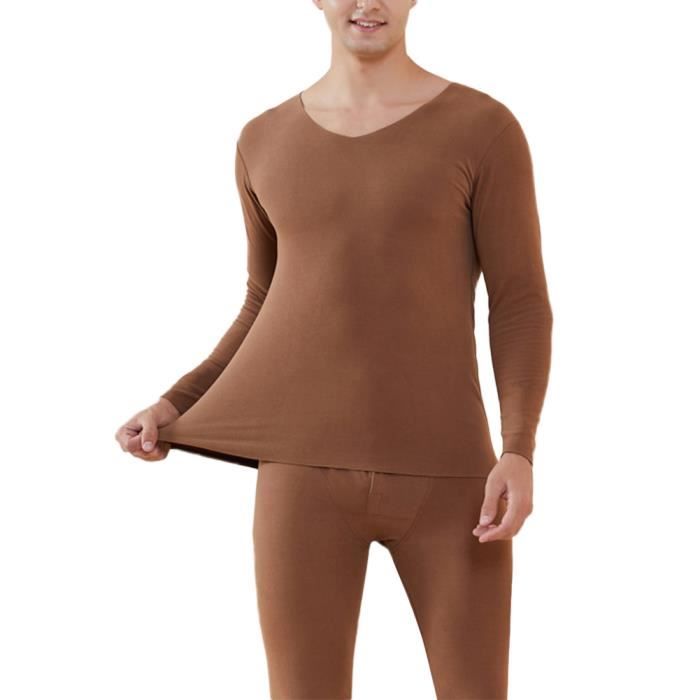 Ensemble Lingerie Thermiques Homme Chaud et Respirant Fonctionnel sous-Vêtements Chaud pour ...
