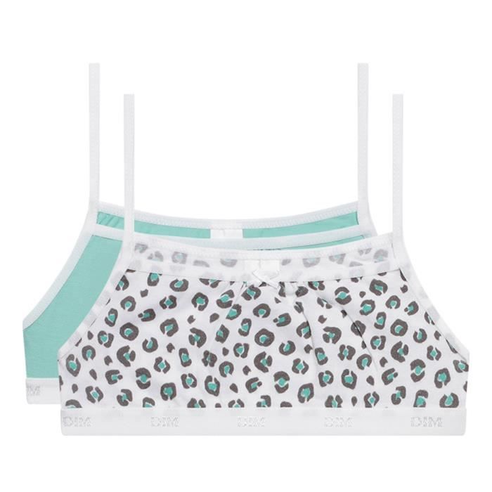 Lot De 2 Brassières Coton Stretch Vert Cdiscount Prêt à Porter