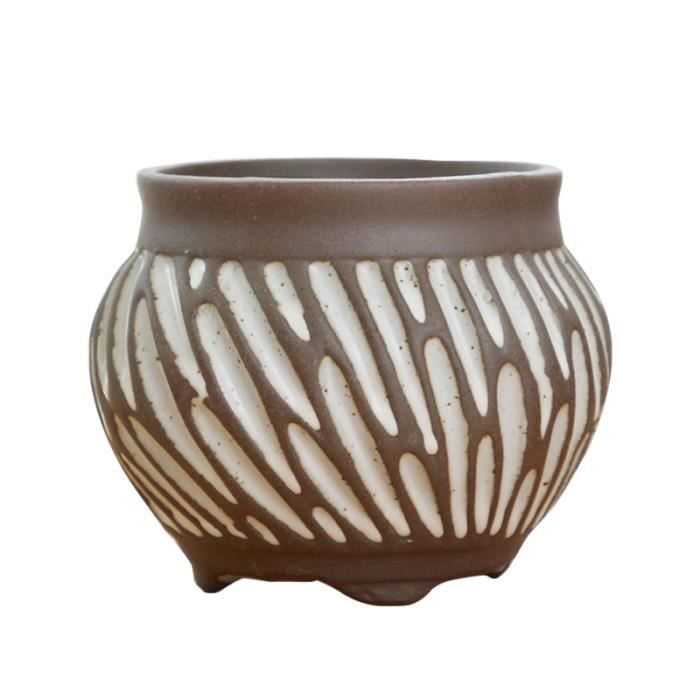 1PC pot de fleurs moulu de respirant conteneur rétro succulentes ...