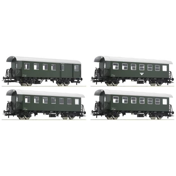 Train miniature - ROCO - Roco 74026 - Lot de 4 wagons-citernes H0 ÖBB ...