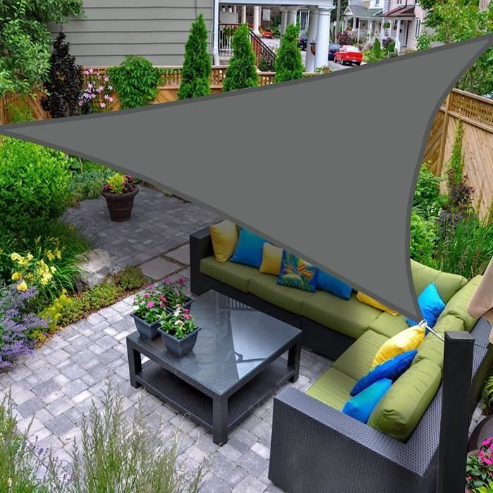AXT SHADE Voile d'ombrage Imperméable Triangulaire 3x3x3m Toile Ombrage ...