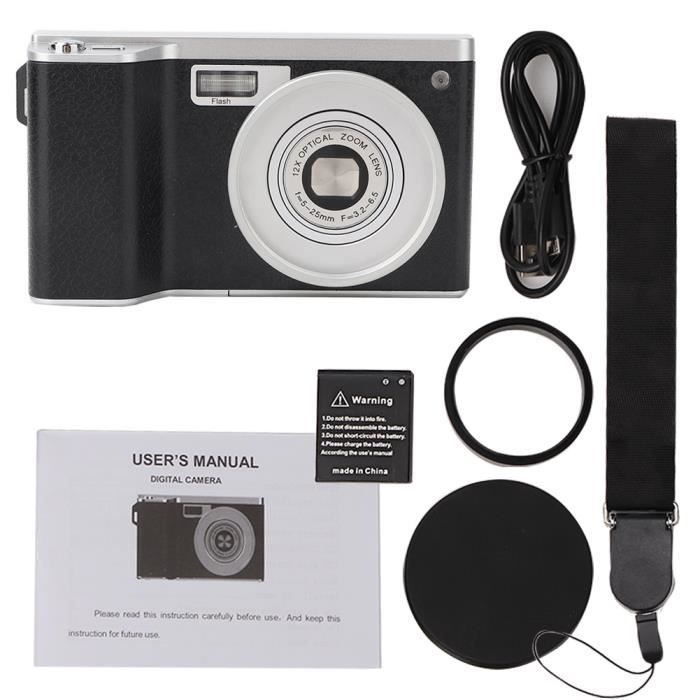 TMISHION caméra 24MP 4.0inch Mini écran tactile Ultra HD 24MP 24 ...