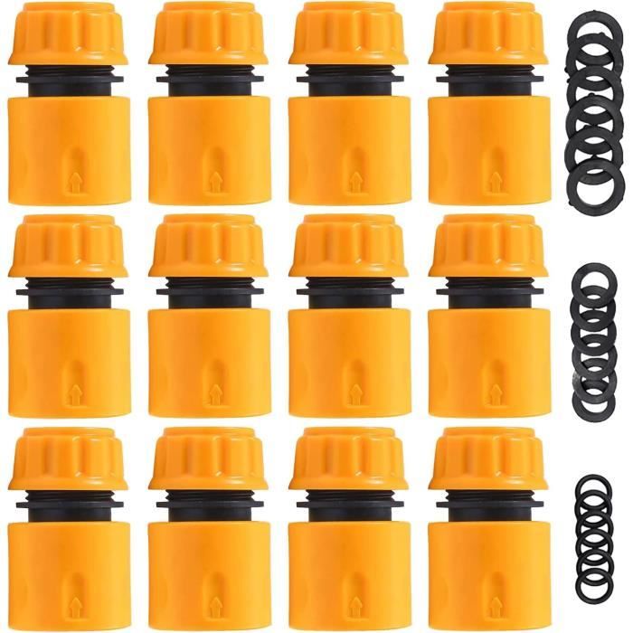 12 Pièces Embout Tuyau Arrosage 13Mm (1-2") Et 15Mm (5-8") - Raccord ...