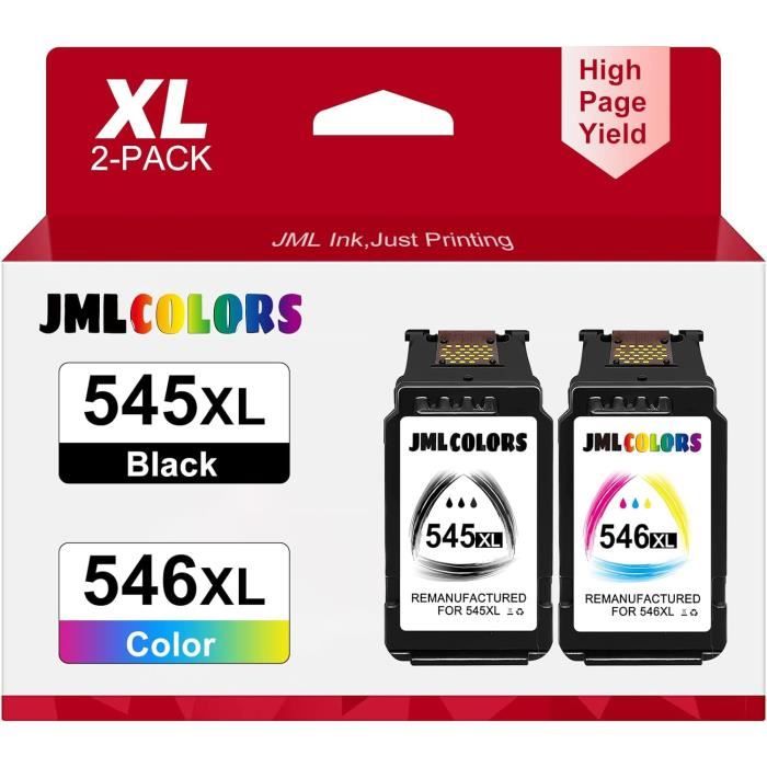 Cartouches D'Encre Remplacement Pour Canon Pg-545 Cl-546 Xl Pour Pixma ...