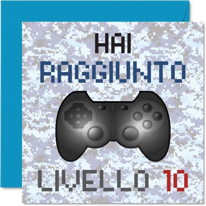 Carte De 10E Anniversaire Pour Garçons \ Vous Avez Atteint Le Niveau 10 ...