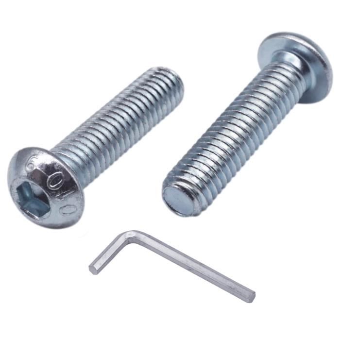 Lot De 25 Vis À Tête Cylindrique Iso 7380 M8 X 25 Mm Vis À Métaux Vis À ...