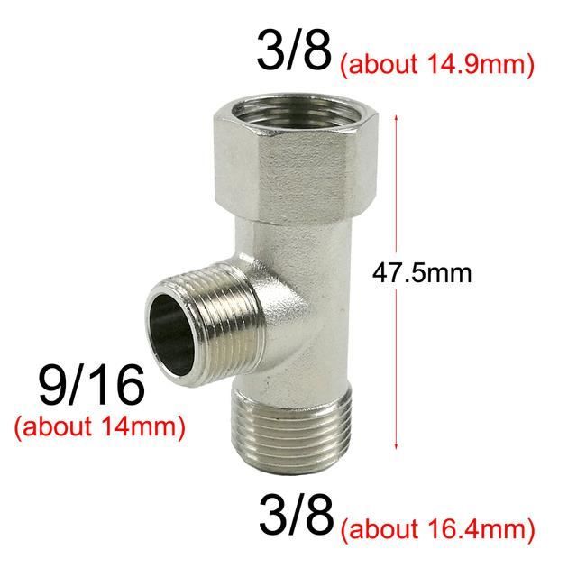 Vanne de remplissage en laiton à 3 voies - YWEI - Size3-3-9--7/8 3/8 9/ ...