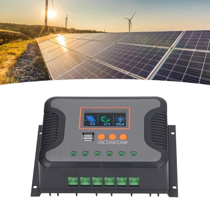 Contrleur de solaire PWM Contrleur de Solaire PWM, Régulateur Intelligent de Batterie de Panneau ...