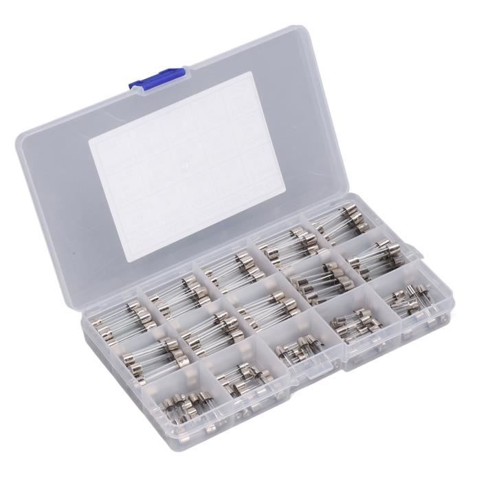 EAS - 150 pièces fusibles en verre alliage Tube fusible assorti Kit pour appareils ...