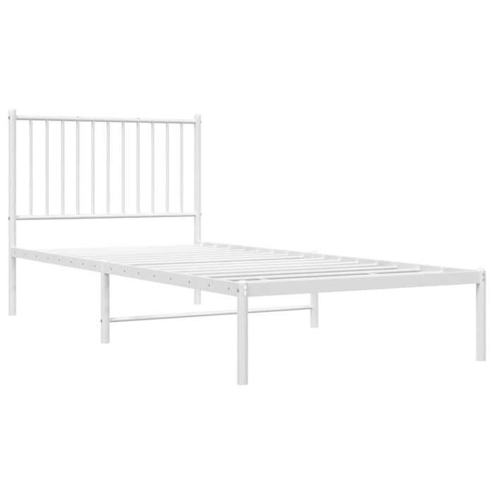 Simple LIT - SOLOMON - Cadre de lit 1 PLACE - métal sans matelas - avec ...