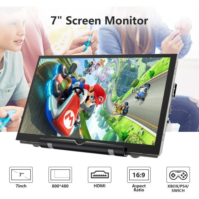 Écran mini moniteur 7 pouces - DEBSY - 800x480 - IPS - Non tactile ...