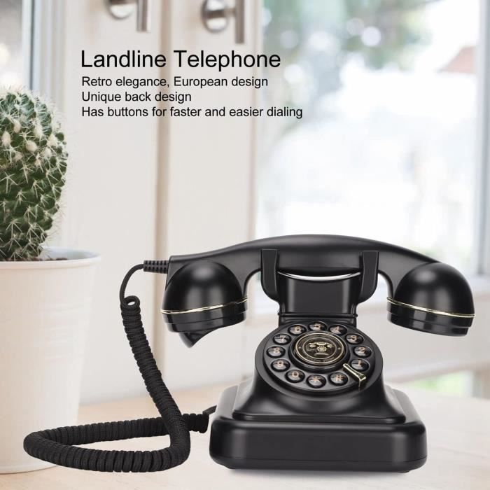 Téléphone Rétro Européen - Téléphone Fixe Vintage, Téléphone Fixe ...