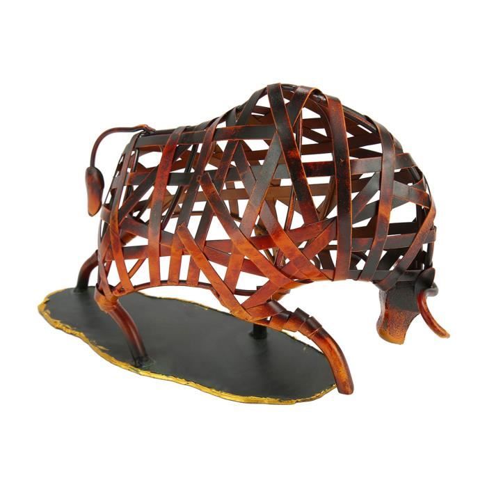 Sculpture - GOTOTOP - Taureau de Wall Street - Métal Évidé - 32x19x11 ...