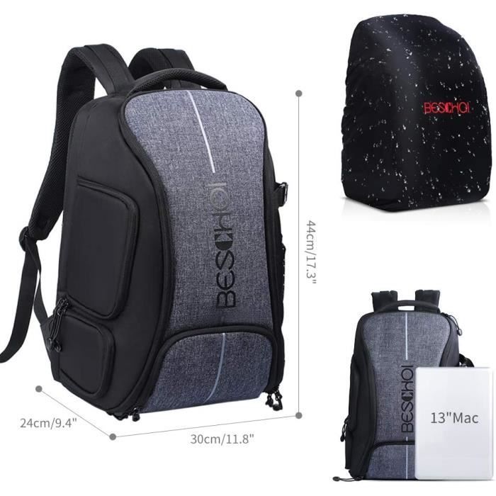 25L Sac pour Appareil Photo, Sac à Dos Photo Grande Capacité ...