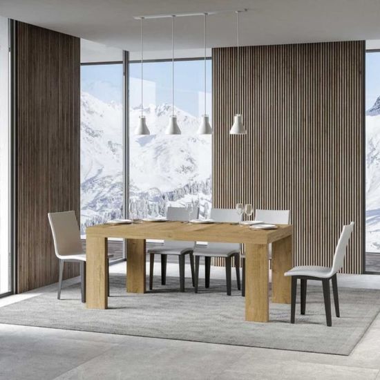 Table en chêne naturel ROXELL 90x160 extensible à 420 cm - ROXELL - élégance et raffinement ...