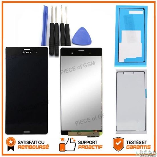 ECRAN LCD +VITRE TACTILE POUR SONY XPERIA Z3 D6603 NOIR + ADHÉSIF + OUTILS - Cdiscount Téléphonie