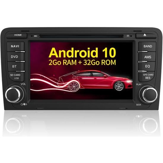 AWESAFE Autoradio pour Audi A3 8P S3 RS3 Sportback [2Go+32Go] Android 10 avec 7 Pouces Écran GPS ...