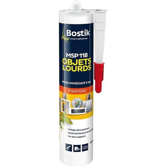 Mastic Colle de Fixation BOSTIK MSP 118 Objets Lourds - Prise Immédiate ...