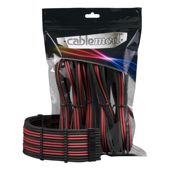 CableMod PRO ModMesh Cable Extension Kit - Noir/Rouge 0,000000 ...