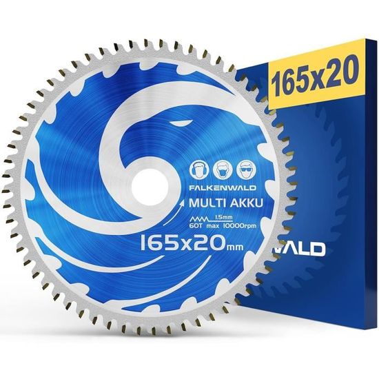 ® Lame Scie Circulaire 165 X 20 Mm - Lame Circulaire (Batterie, Multi ...