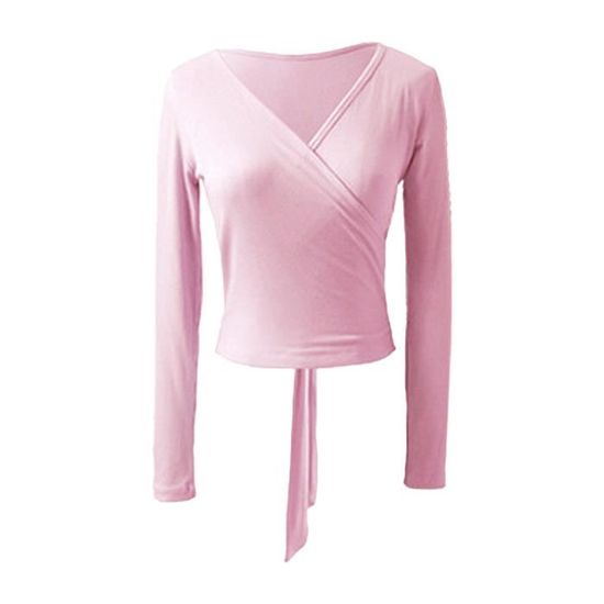 Iiniim Cache Coeur de Danse Femme Manche Longue Col V Veste de Danse ...