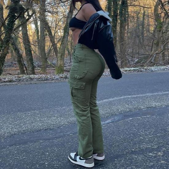 Pantalon femmes - Cargo Vintage Baggy pour survêtement - FR57UH Wp08 ...