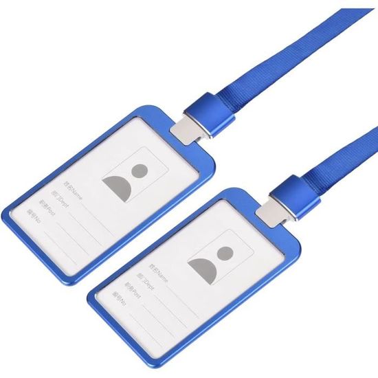 Porte-Badge Supports 9.5X5.8Cm Vertical Aluminium Id Support Avec Plat ...