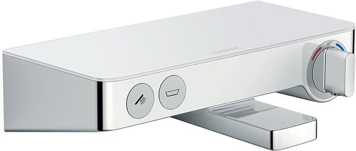 Showertablet Select Thermostatique Bain/Douche 300, Blanc/Chromé ...