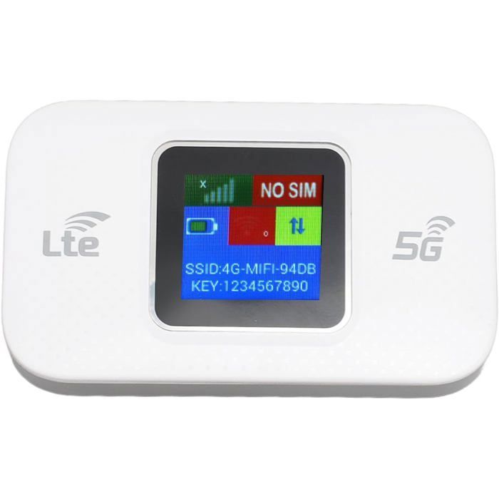 WiFi Portable,Modem WiFi 4G LTE 300 Mbps Haute Vitesse de Voyage ...