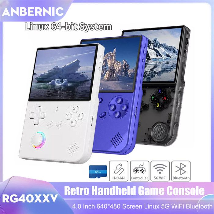 RG40XXV Retro Handheld Game Console 4.0 Inch 640*480 Screen Linux ...