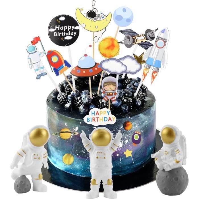 Décoration de Gâteau Astronaute Cake Topper Cupcake Decoration ...